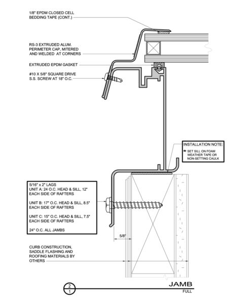2024 Skylight Drawing Index - Royalite Manufacturing